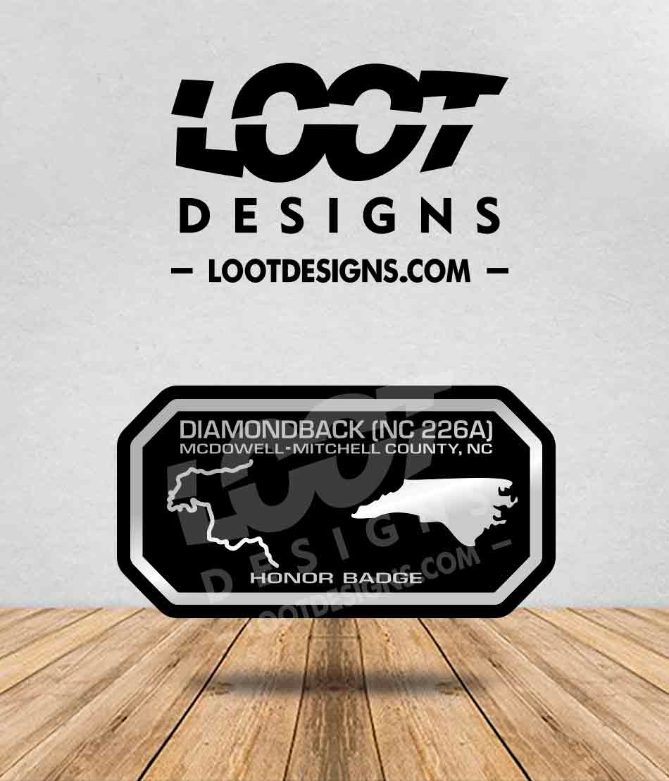 DIAMONDBACK (NC 226A) Honor Badge for Offroad Vehicle – Loot Designs