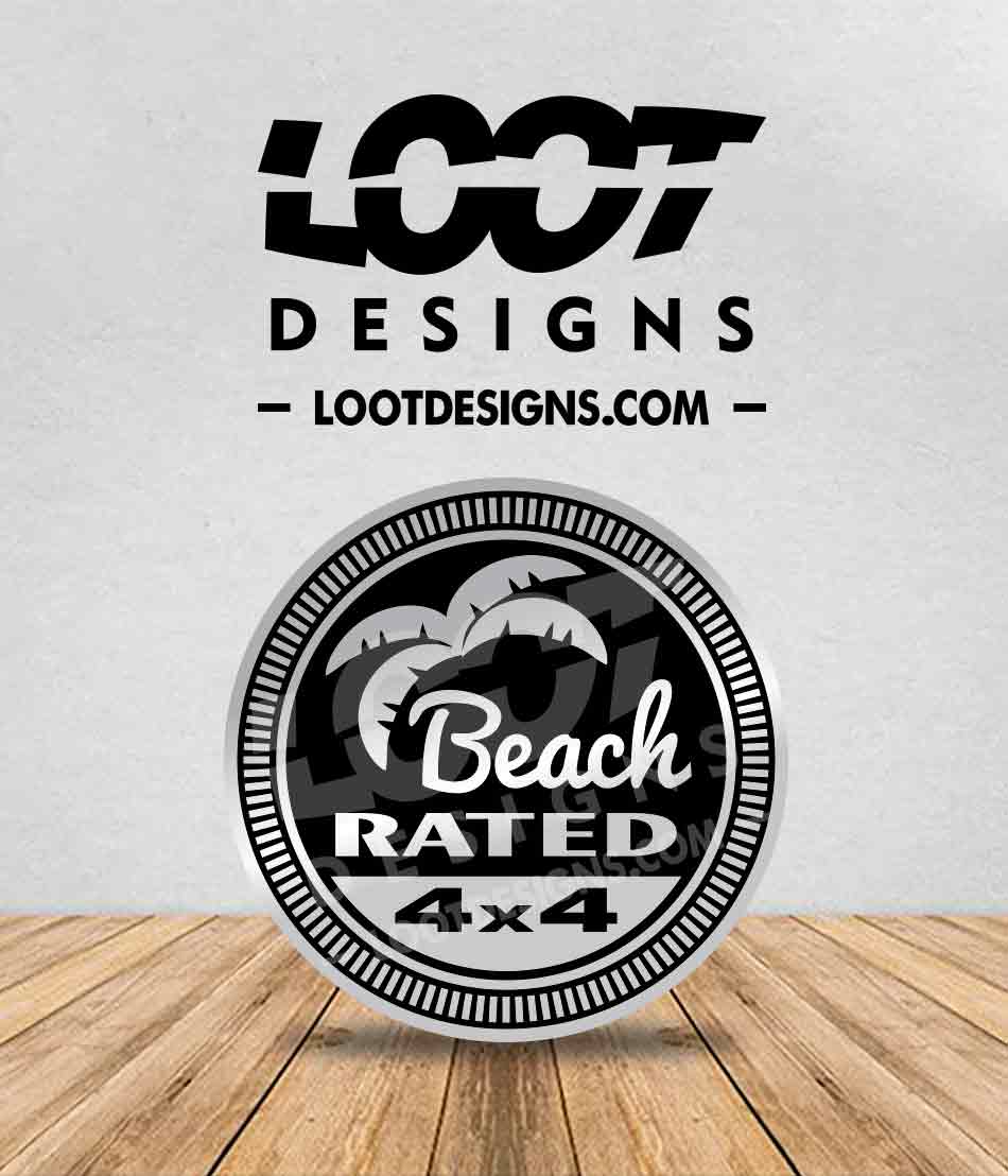 BEACH RATED Badge for Offroad Vehicle – Loot Designs