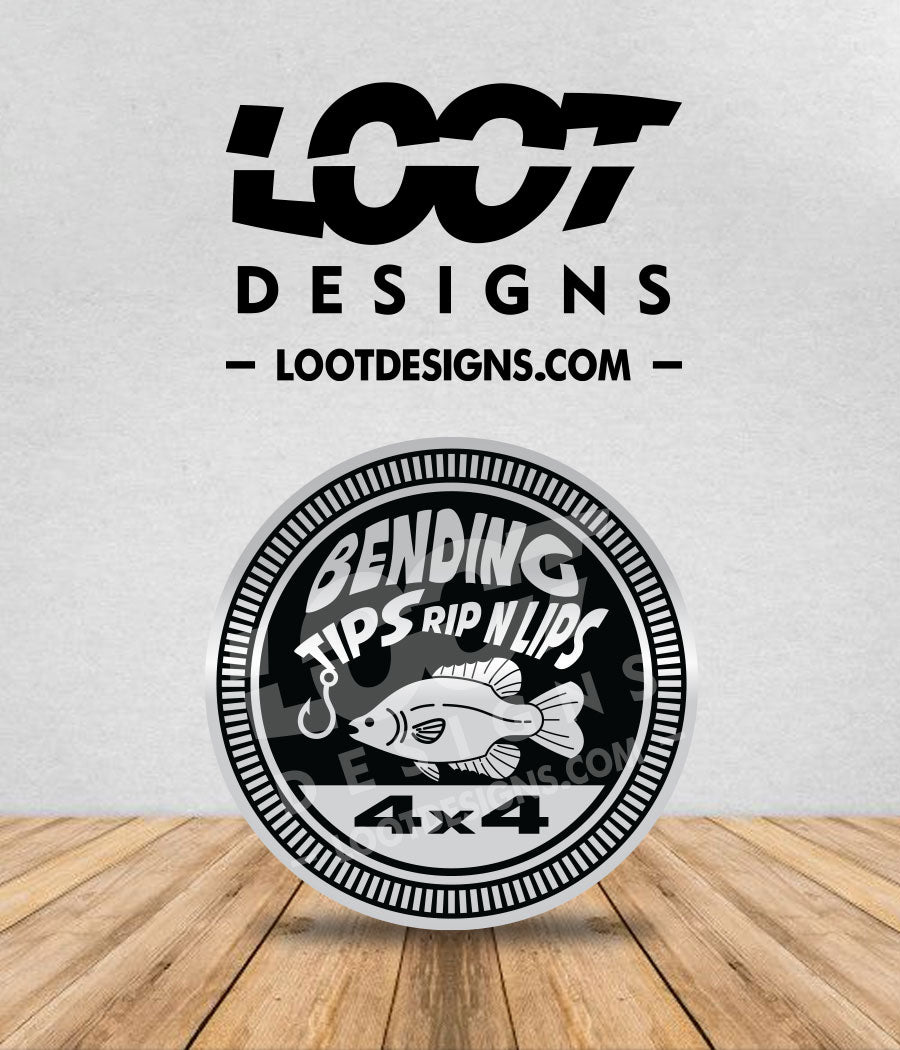 BENDING TIPS RIP N LIPS Badge for Offroad Vehicle – Loot Designs