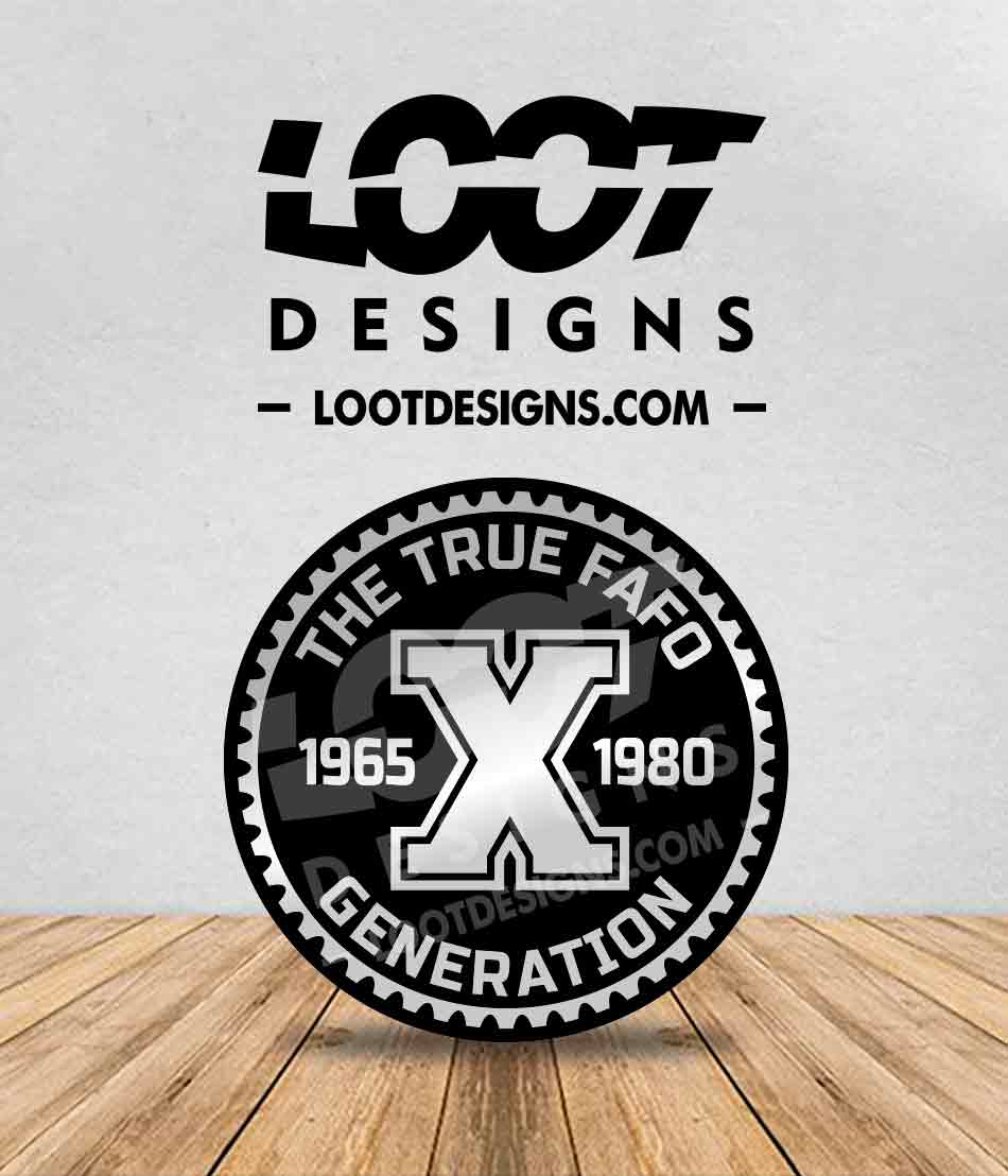 GEN X - TRUE FAFO Badge for Offroad Vehicle – Loot Designs