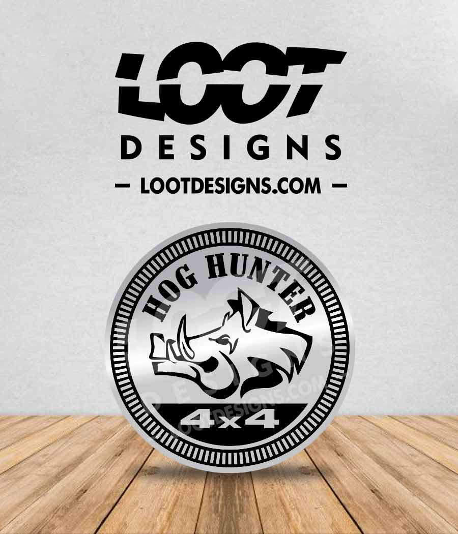 HOG HUNTER Badge for Offroad Vehicle – Loot Designs