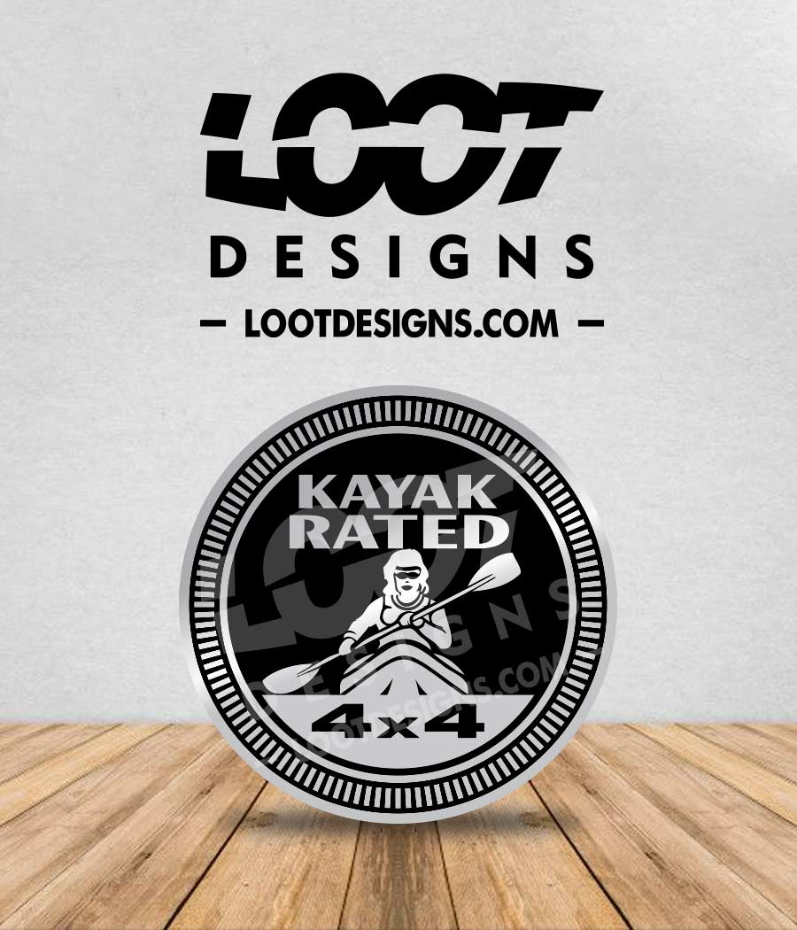 KAYAK RATED Badge for Offroad Vehicle – Loot Designs