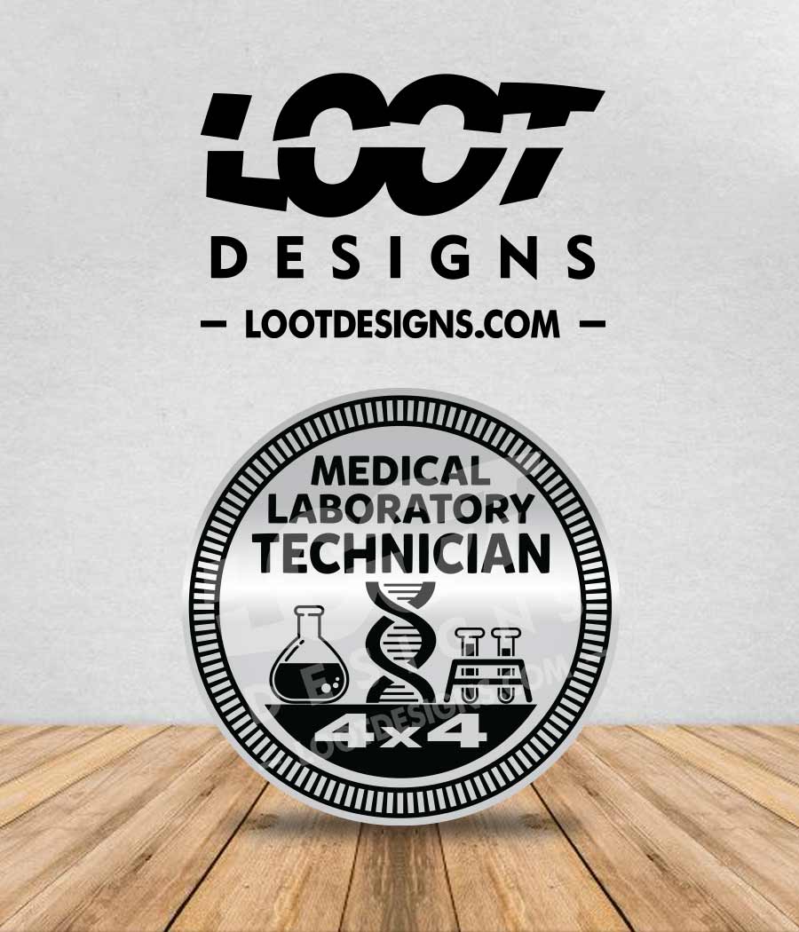 MED LAB SCIENTIST / TECH Badge for Offroad Vehicle – Loot Designs