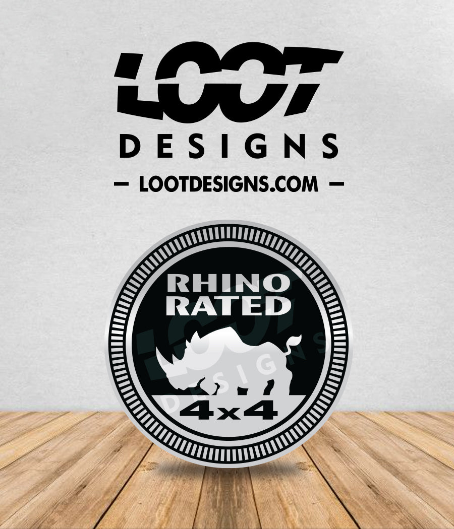 RHINO RATED Badge for Offroad Vehicle – Loot Designs