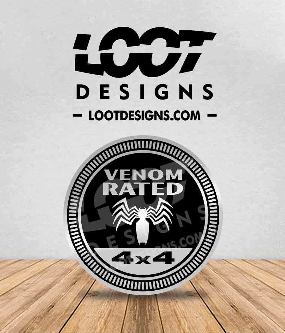 VENOM RATED Badge for Offroad Vehicle – Loot Designs