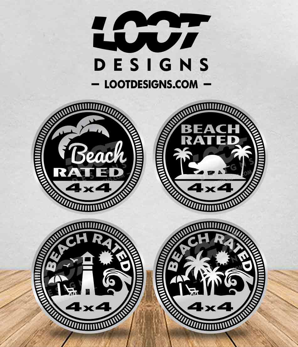 BEACH RATED Badge for Offroad Vehicle – Loot Designs