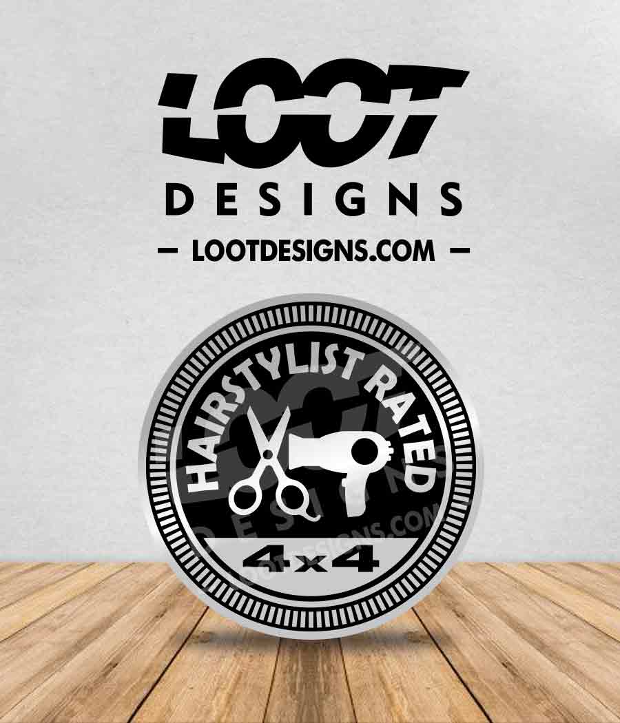 Hair Badge for Offroad Vehicle – Loot Designs