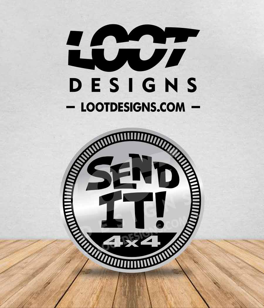 SEND IT Badge for Offroad Vehicle – Loot Designs