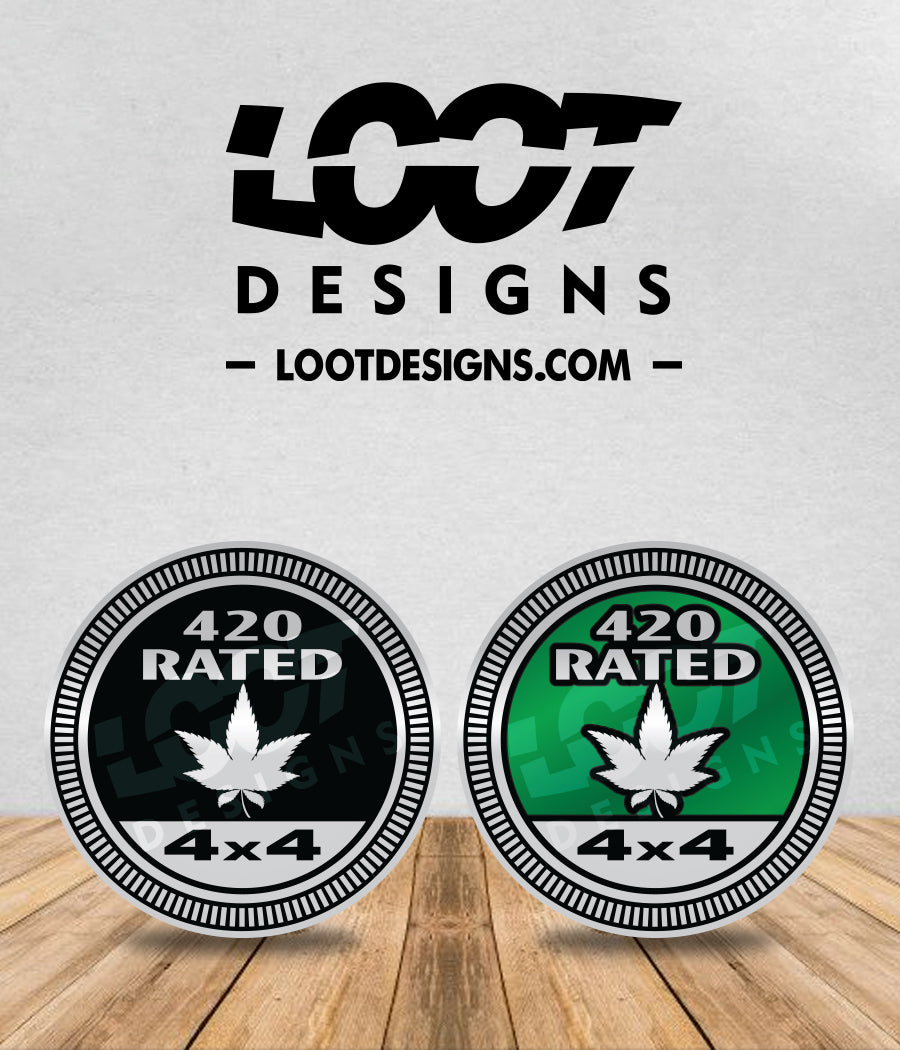 420 RATED Badge for Offroad Vehicle – Loot Designs
