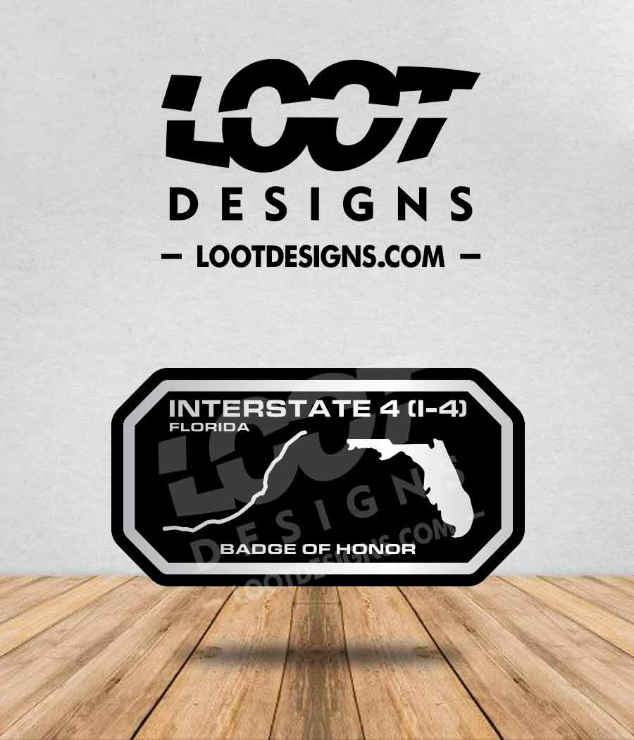 INTERSTATE 4 (I-4) - FLORIDA Honor Badge for Offroad Vehicle – Loot Designs